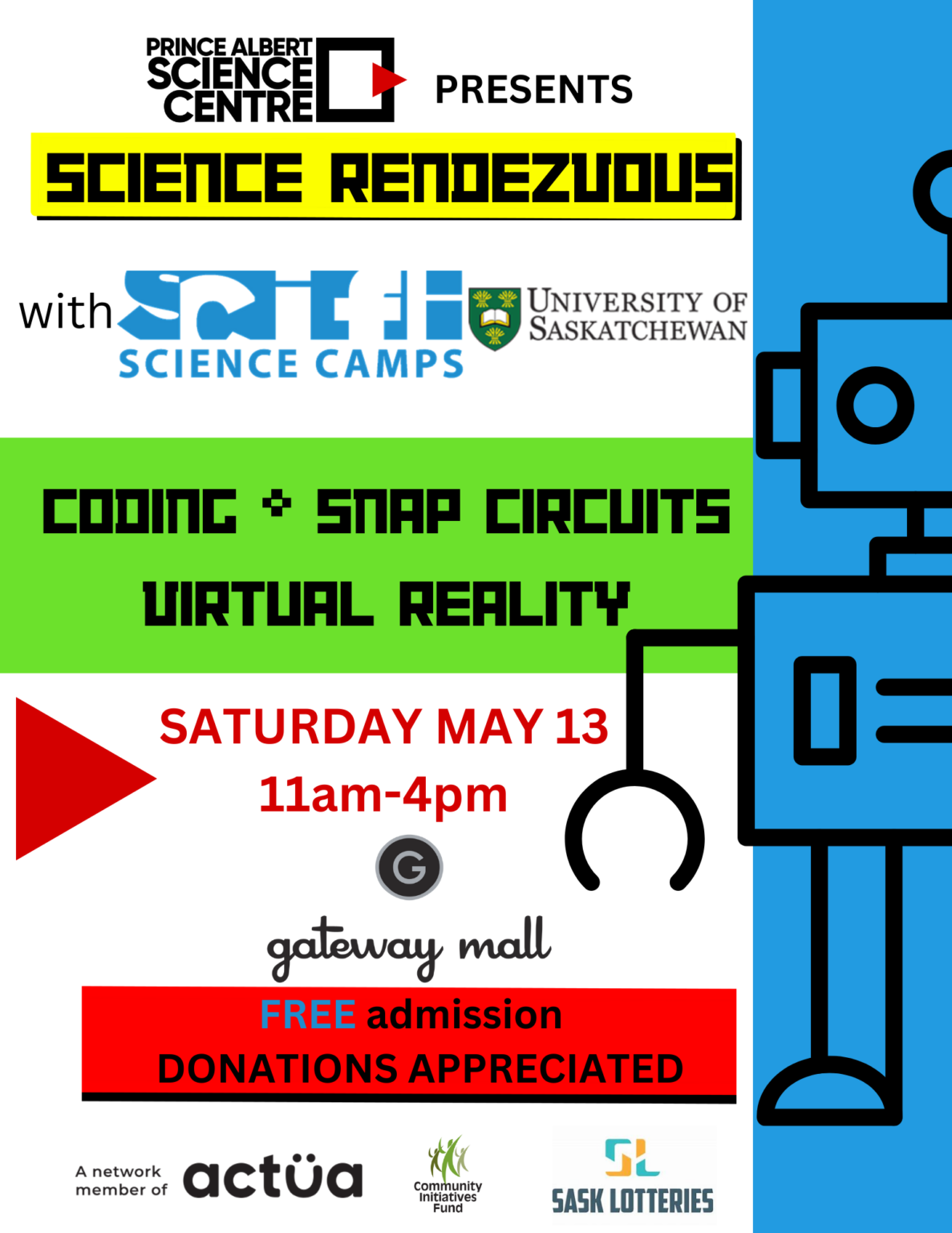 Science Rendezvous – May 13, 2023 – 11 am – 4 pm